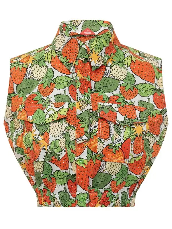 ALESSANDRO ENRIQUEZ Printed Short-sleeve Shirt - Fragole