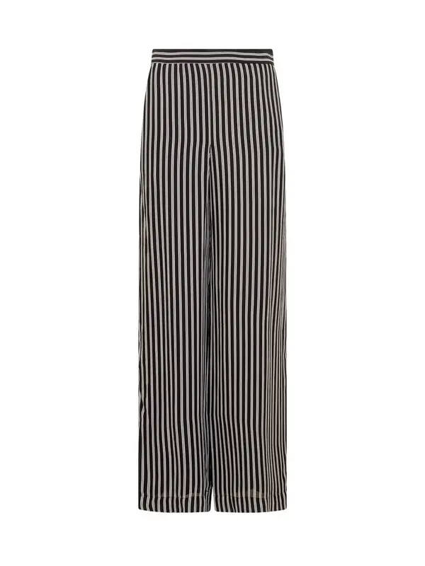 Michael Kors Striped Trousers - Black