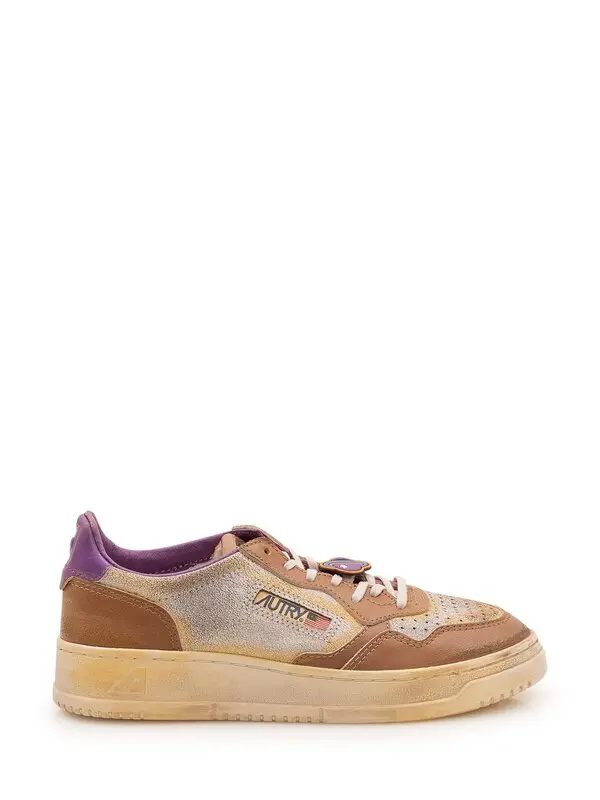 AUTRY Sup Vintage Low Sneakers - Wht/chipmunk