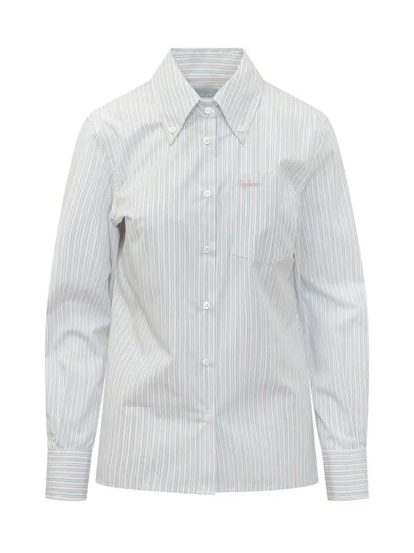 THE SEAFARER Classic Striped Mini Pocket Shirt