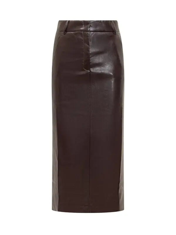 Andamane Eco-friendly Midi Skirt - Cabernet