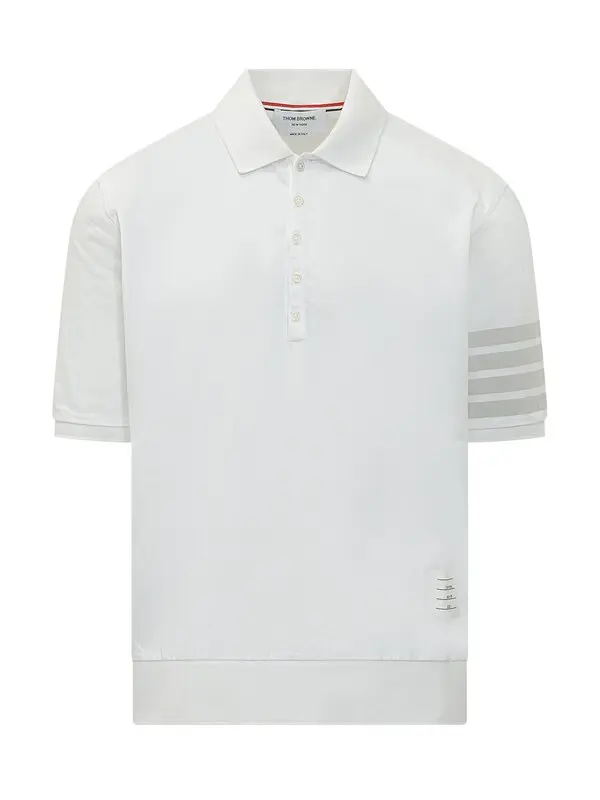 Thom Browne Short Sleeve Polo