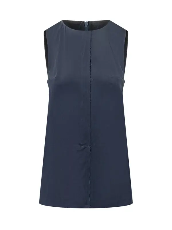 THE SEAFARER Sleeveless Shirt - Blu