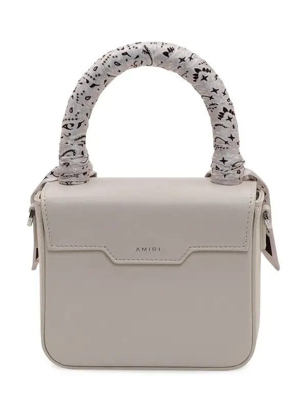 Amiri Mini Handbag With Wrapped Handle - Alabaster