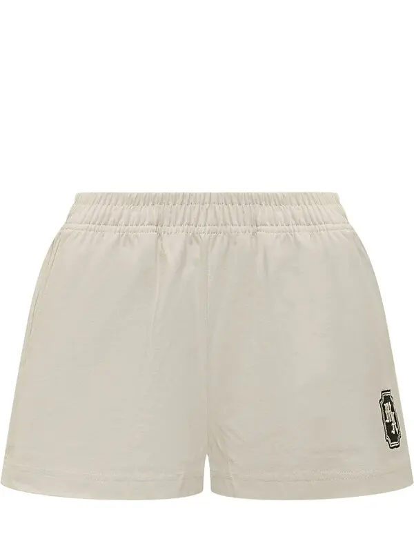 Amiri Logo Application Mini Shorts - Alabaster