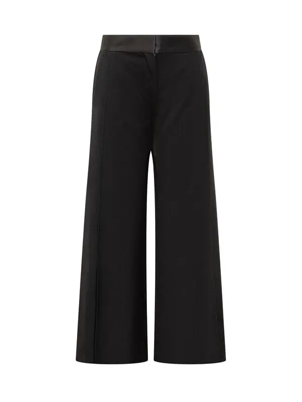 Victoria Beckham Sophisticated Tailored Trousers - Black