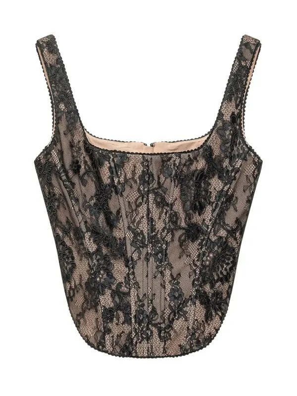 SELF-PORTRAIT Lace Corset Top