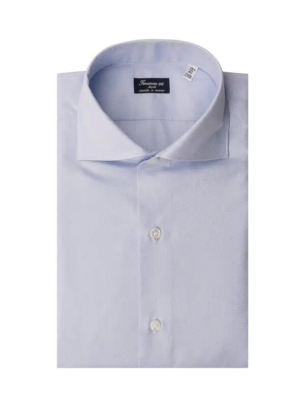 FINAMORE 1925 Textured Denim Shirt
