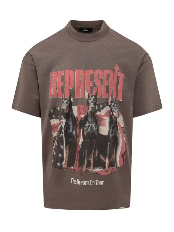 REPRESENT On Tour Graphic T-shirt - Nero