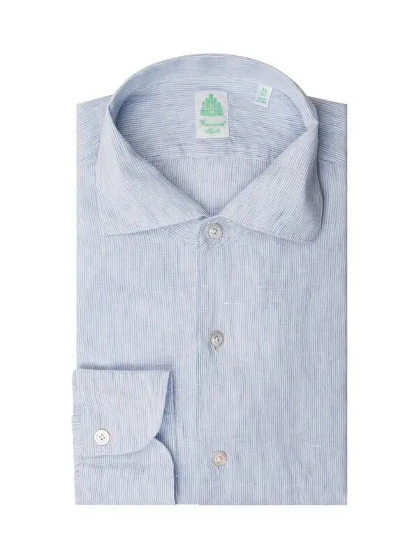 FINAMORE 1925 Classic Striped Cotton Shirt