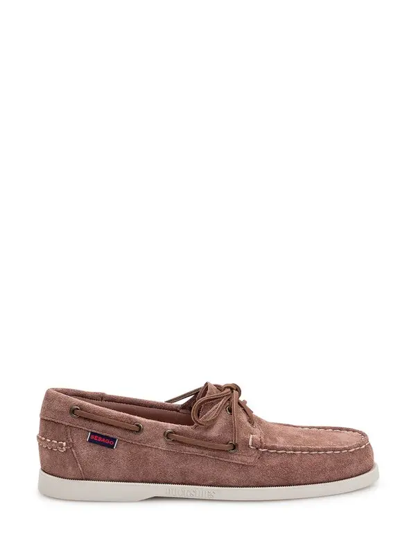 SEBAGO Suede Boat Loafers - Dk Brown
