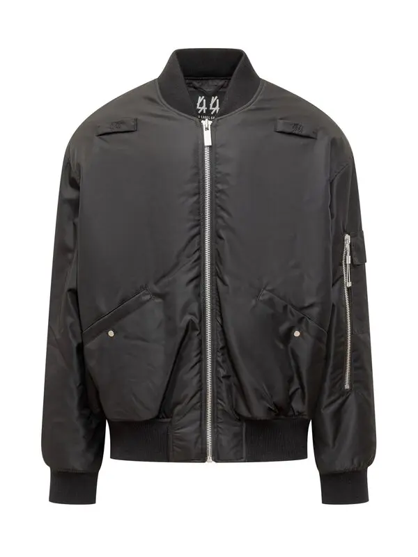 44 LABEL GROUP Bomber Nylon Jacket - Black