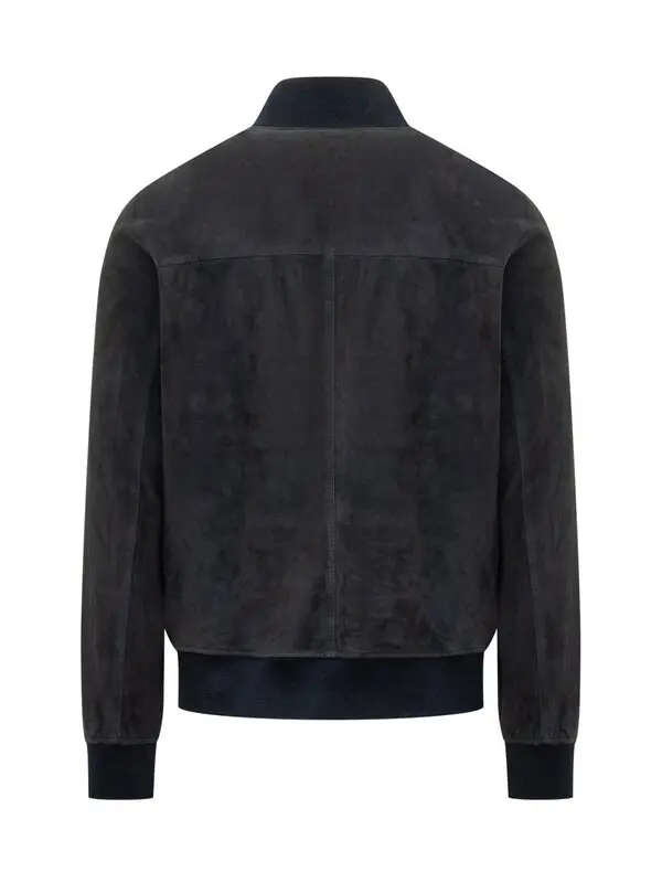 RENZO CENCI Stylish Bomber Jacket With Neck Detail