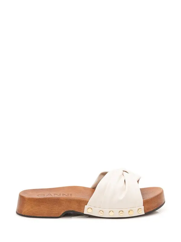 GANNI Mini Platform Sandals - Egret