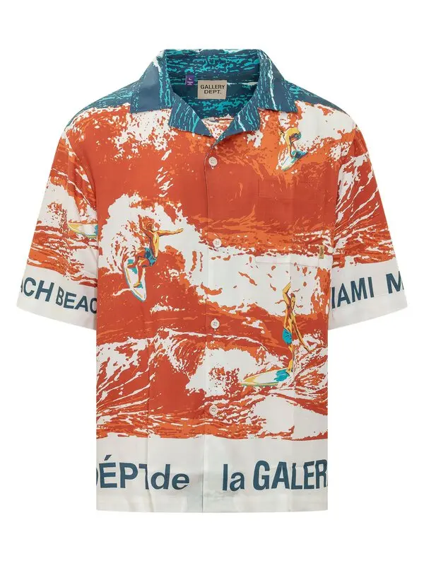 GALLERY DEPT. Surf Wilson Polo Shirt - Red/white/blue