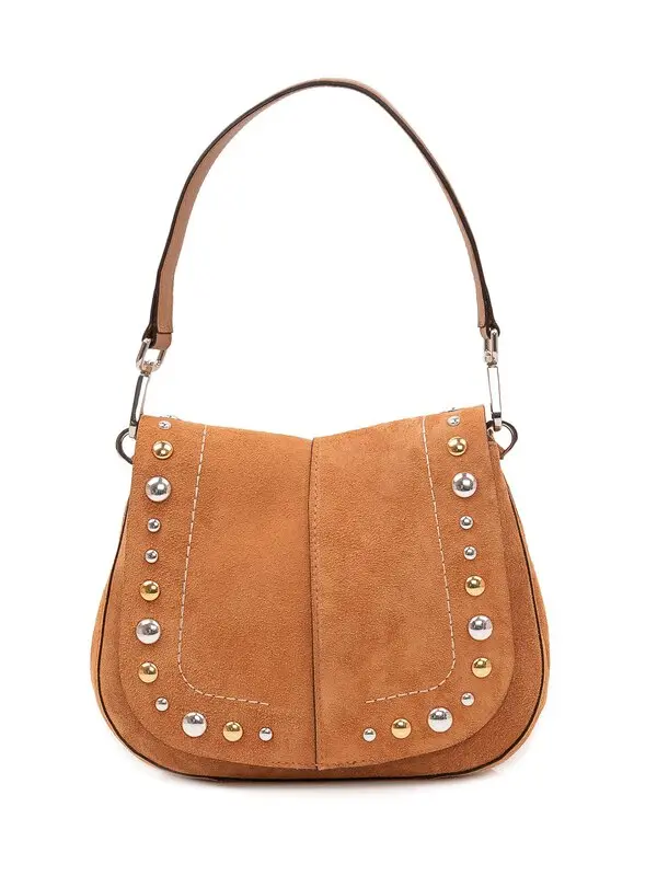 GIANNI CHIARINI Helena Round Mini Shoulder Bag - Caramel