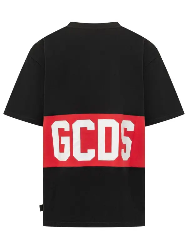 Gcds Logo Graphic T-shirt - Black/red
