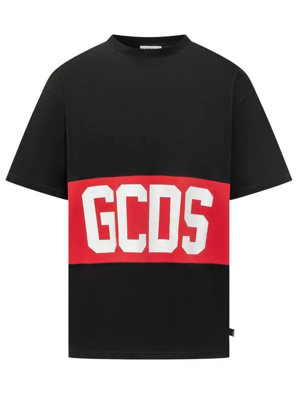 Gcds Logo Graphic T-shirt - Black/red