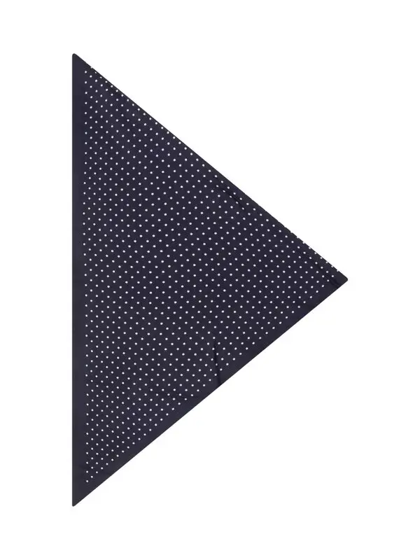 Destin Triangle Bandana In 100% Wool - Navy