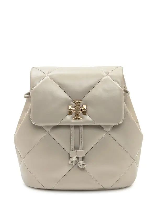 Tory Burch Quilted Mini Backpack - Light Stone