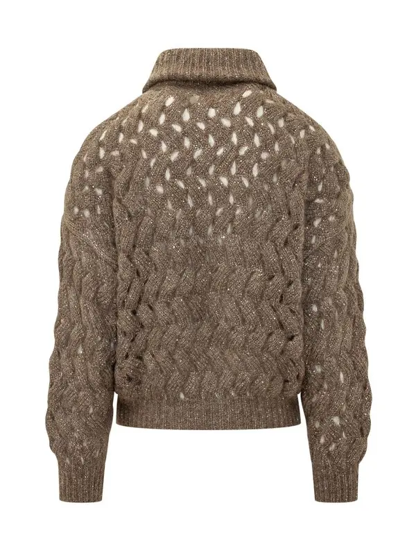 Brunello Cucinelli Roll Neck Cardigan