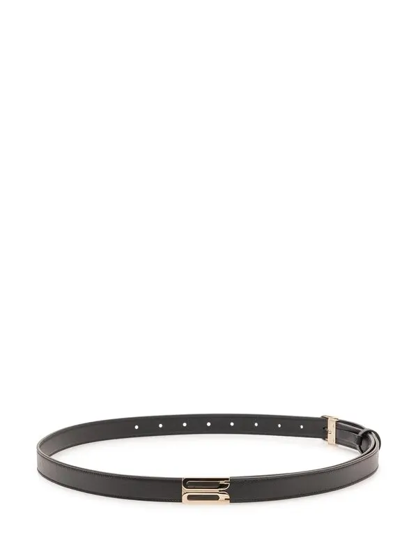 Victoria Beckham Elegant Belt With Buckle - Black