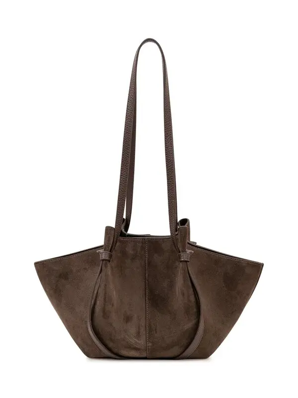 Yuzefi Suede Shoulder Bag - Ganache