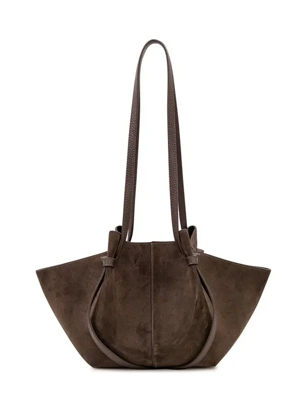 Yuzefi Suede Shoulder Bag - Ganache