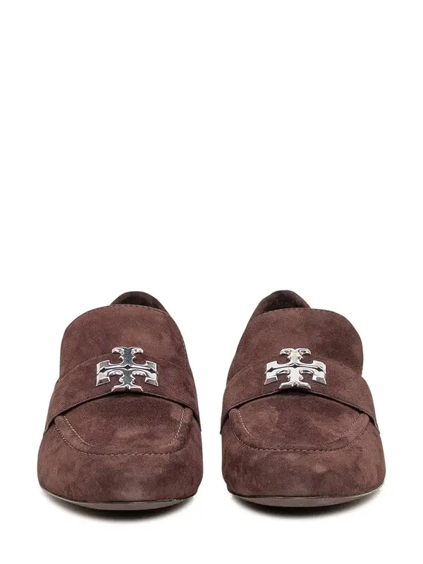 Tory Burch Fashionable Moccasins With Logo Detail - Dark Cocoa