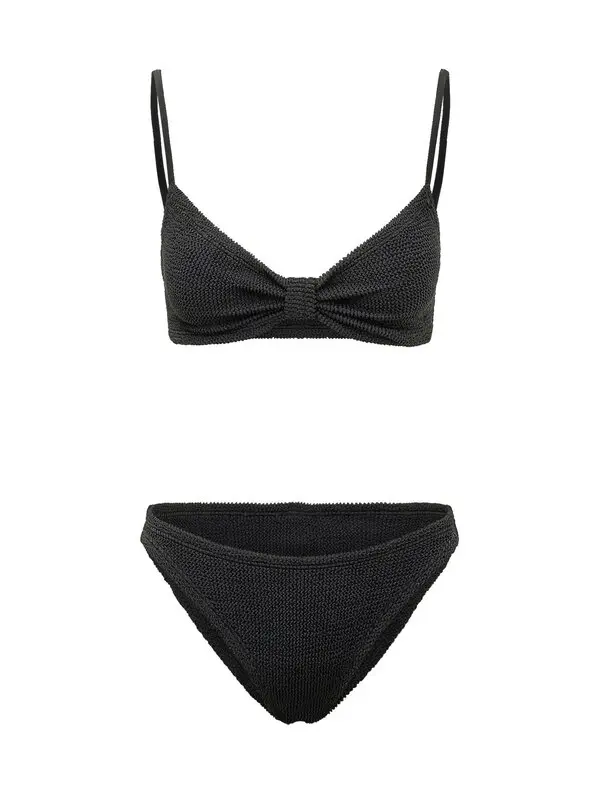 Hunza G Mini Triangle Bikini Set - Black
