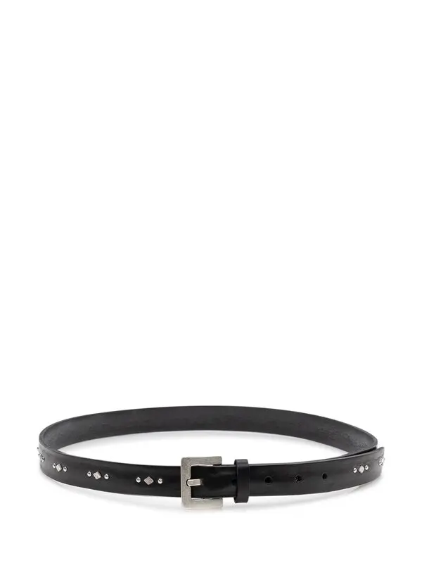 Orciani Sporty Leather Belt - Nero