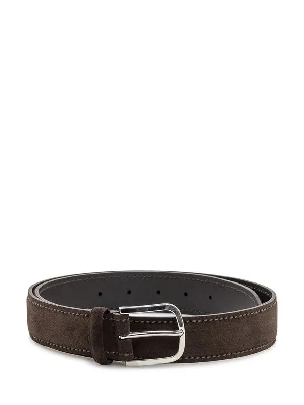 Orciani Suede Belt With Adjustable Buckle