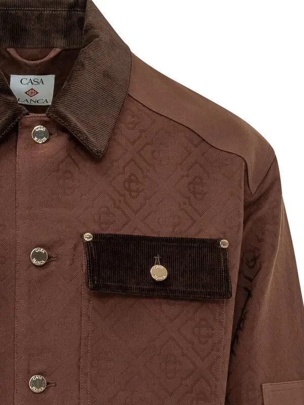 Casablanca Casual Workwear Jacket With Cotton Shell & Viscose Lining
