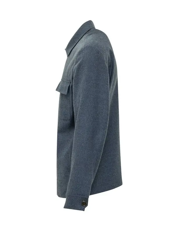 Etro Patch-pocket Shirt Jacket - Blu