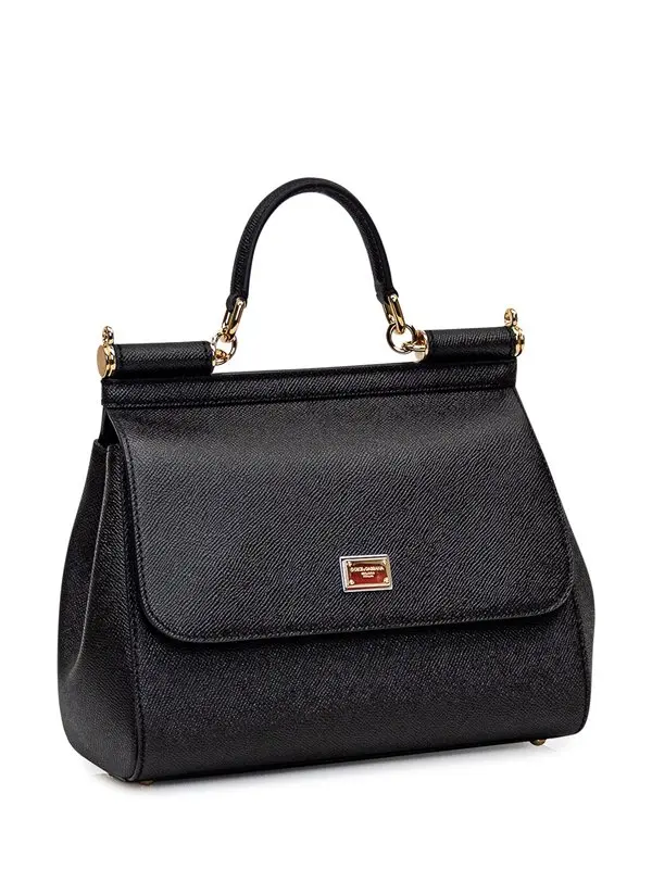 Dolce & Gabbana Handheld Mini Tote Bag With Artistic Handle - Nero