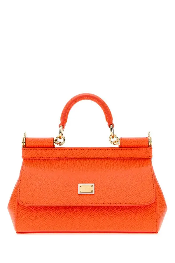 Dolce & Gabbana Leather Handbag - Orange
