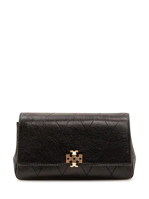 Tory Burch Chain Wallet Mini In 100% Cow Leather - Black