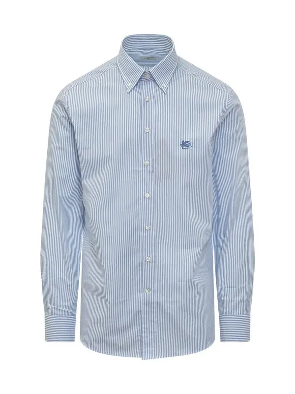 Etro Slim Fit Button-down Striped Shirt - Azzurro
