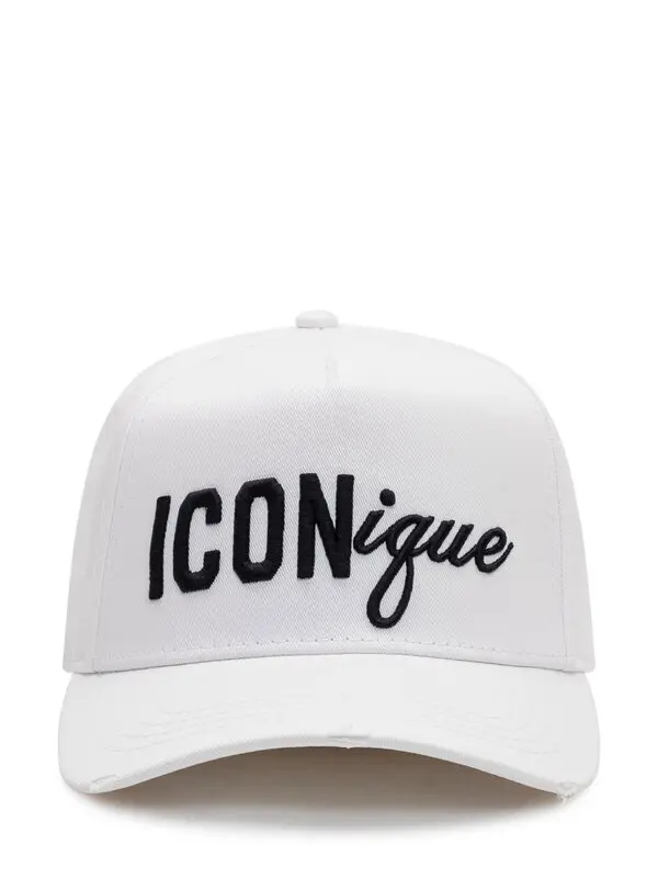 Dsquared2 Embroidered Linen Baseball Cap
