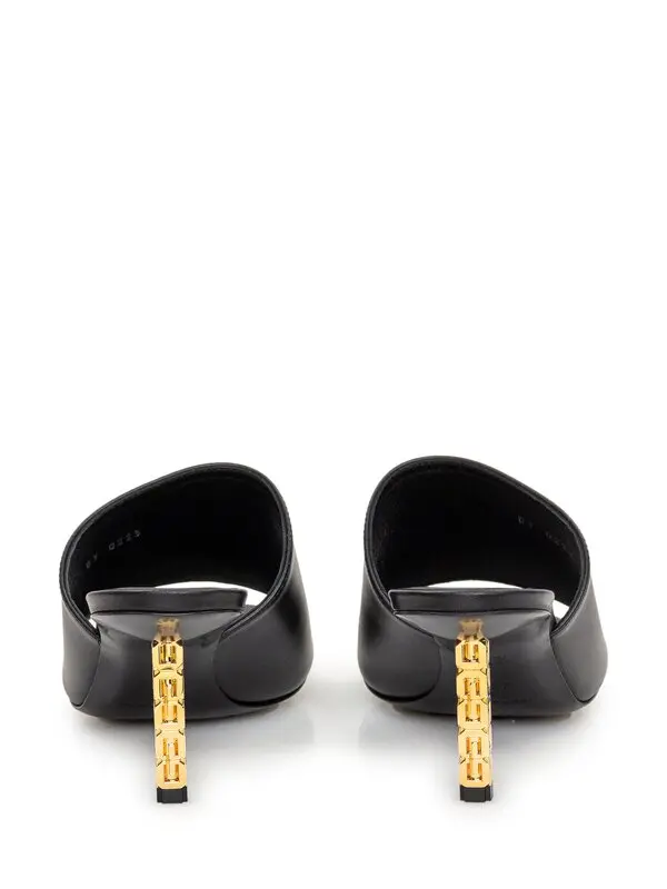 Givenchy Chic Sandal With Cube Heel - Black