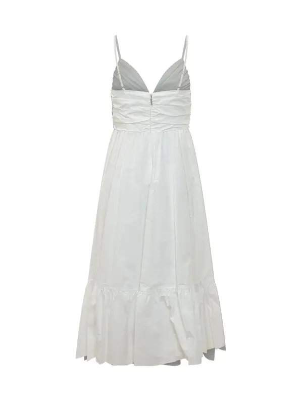 Michael Kors Sleek Midi Dress With Adjustable Neckline