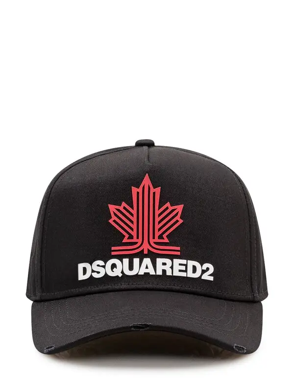 Dsquared2 Gabardine Baseball Cap - Nero