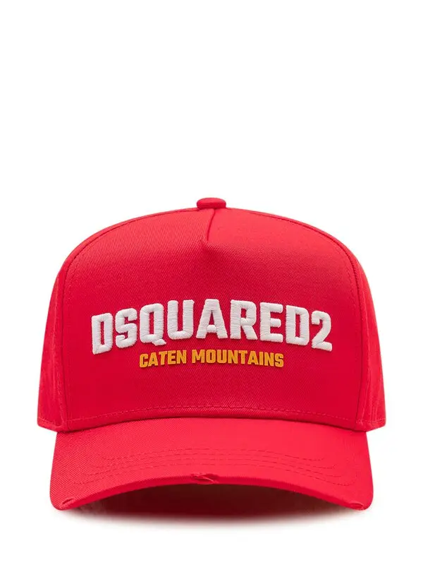 Dsquared2 Gabardine Baseball Cap - Rosso