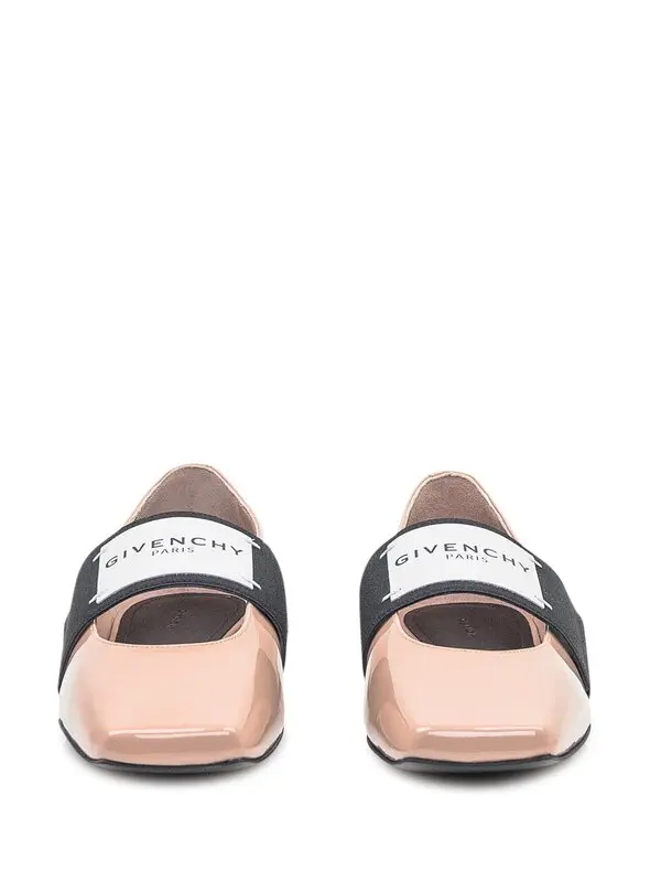 Givenchy Ballerine Sandals With Fascia Logo - Powder