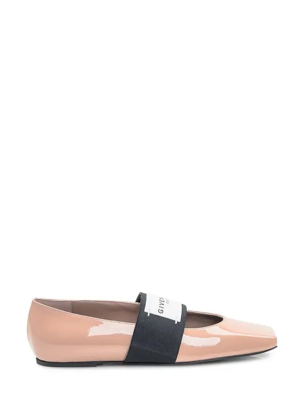 Givenchy Ballerine Sandals With Fascia Logo - Powder