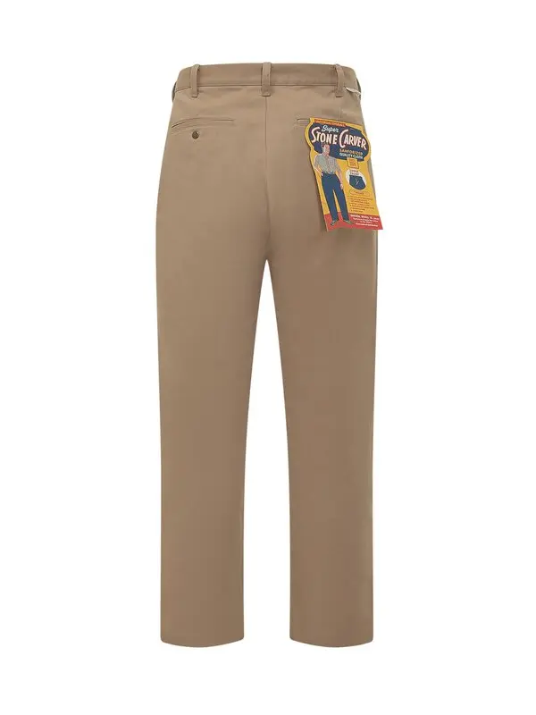 UNIVERSAL OVERALL Rethexed Paintntaloni With Pinces Trousers