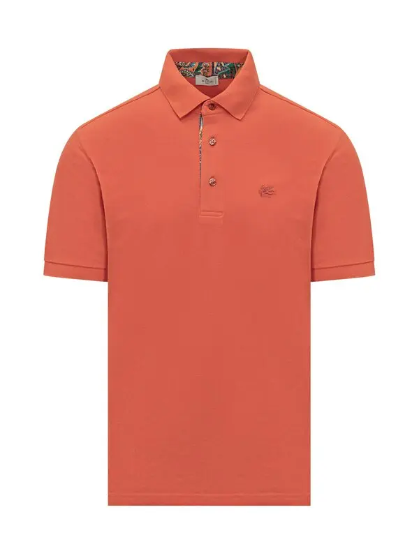 Etro Cut Sleeve Fashion Polo - Rosso