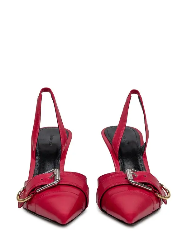 Givenchy Calf Leather Slingback Pumps - Red