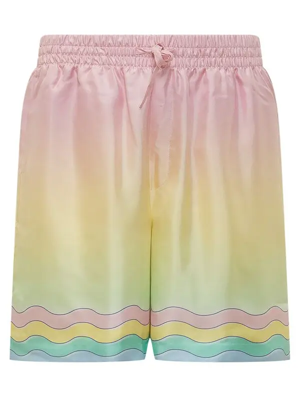 Casablanca Silk Shorts - Multicolor