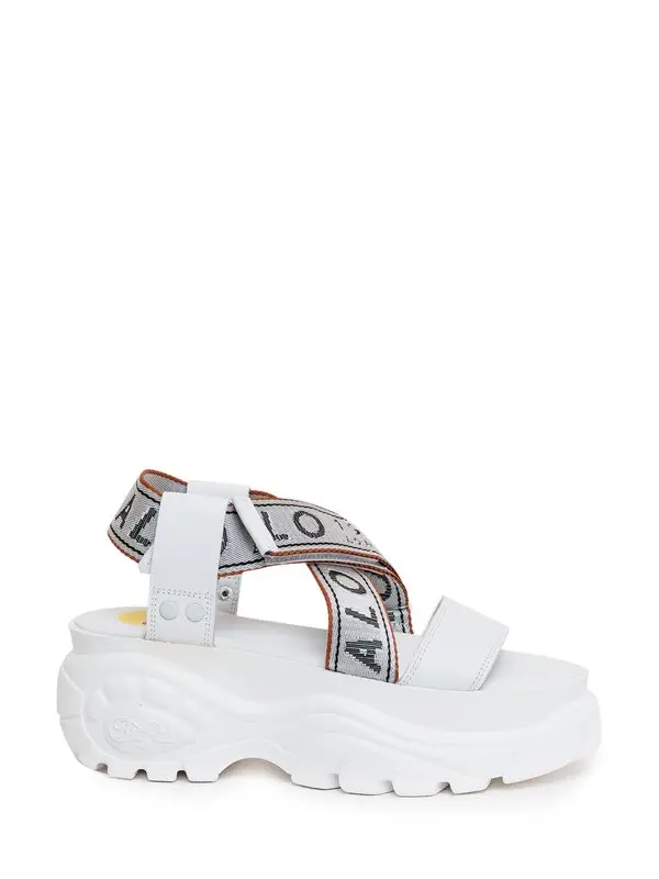BUFFALO Platform Slide Sandals - Bianco